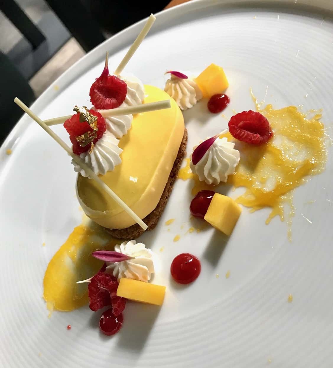 Lemon Ivoire Chocolate Mousse, Exotic Cremeux & Brown Butter Sablé by ...