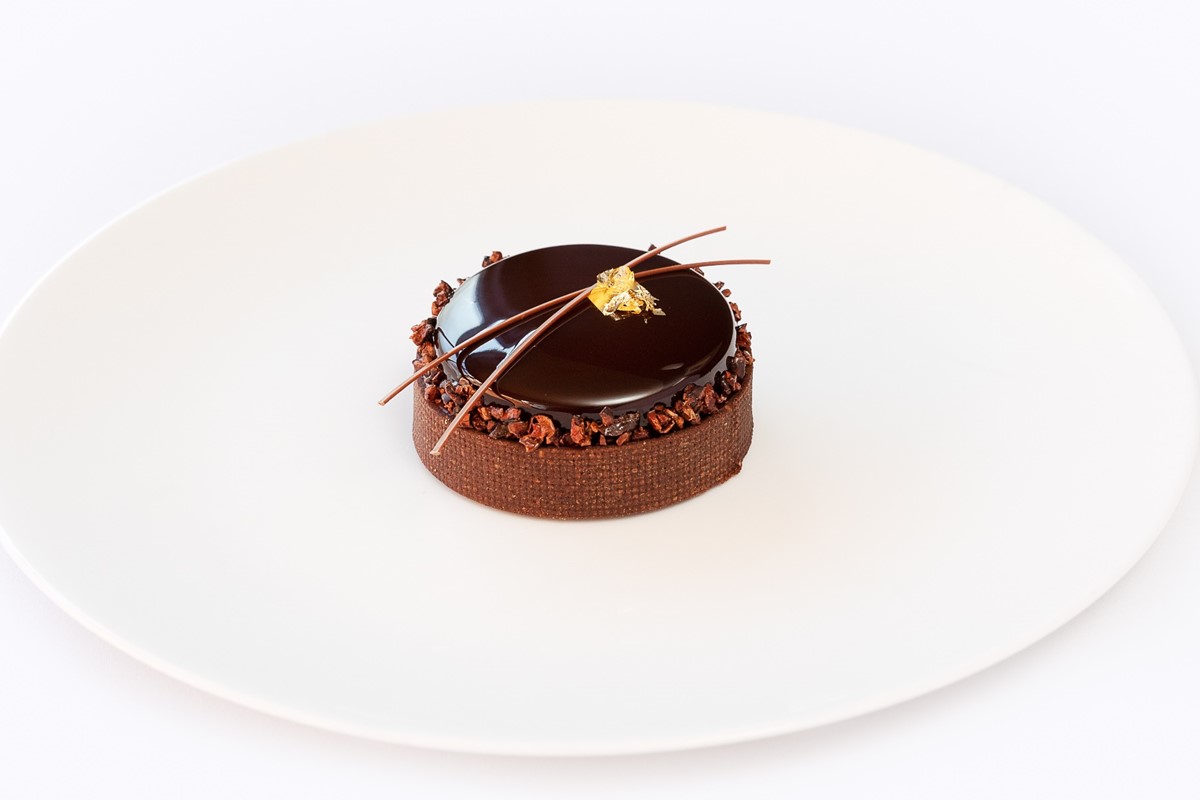 Six-Layer Chocolate Hazelnut Tart by Karla Marro