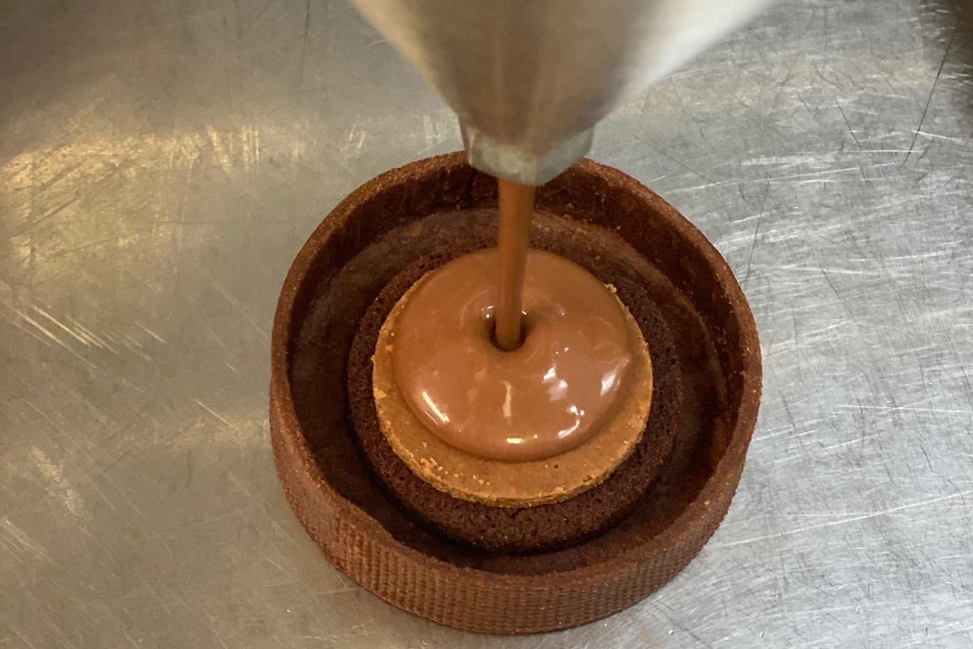 Six-Layer Chocolate Hazelnut Tart by Karla Marro