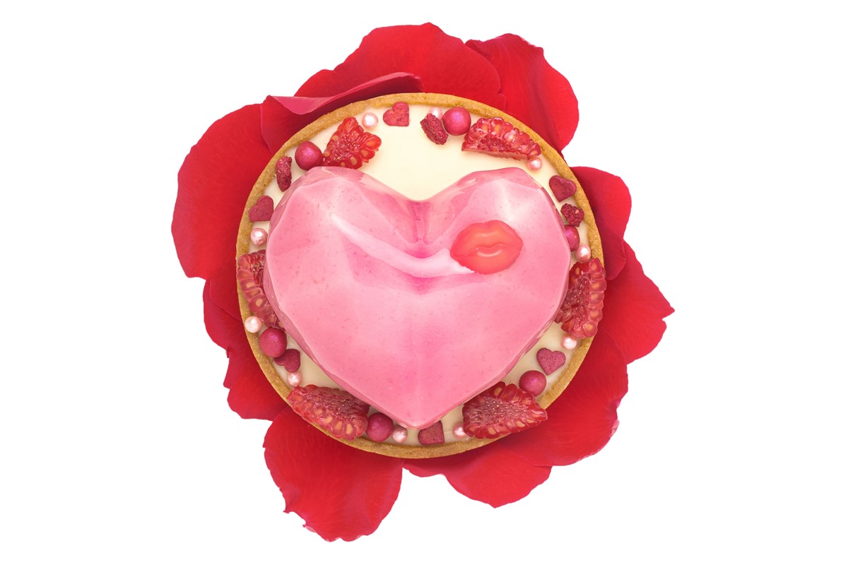 Raspberry Rose Lychee Tartlet By Amanda Haba