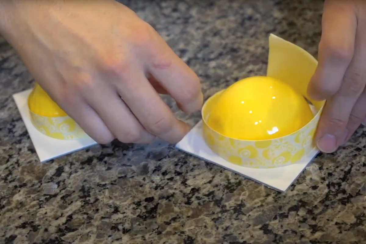 Personalized Desserts with Chocolate Transfer Sheets