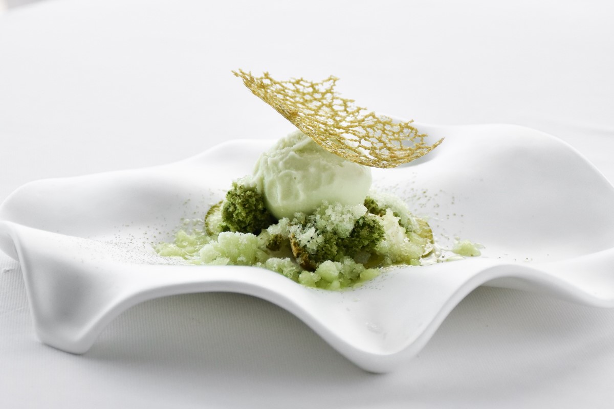 Cucumber, Green Apples, Matcha, Parsley and Mint by Justin Tan | Pastry ...