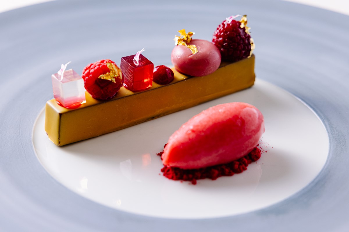 Golden Chocolate Raspberry by Lia Benedetto | Pastry Arts
