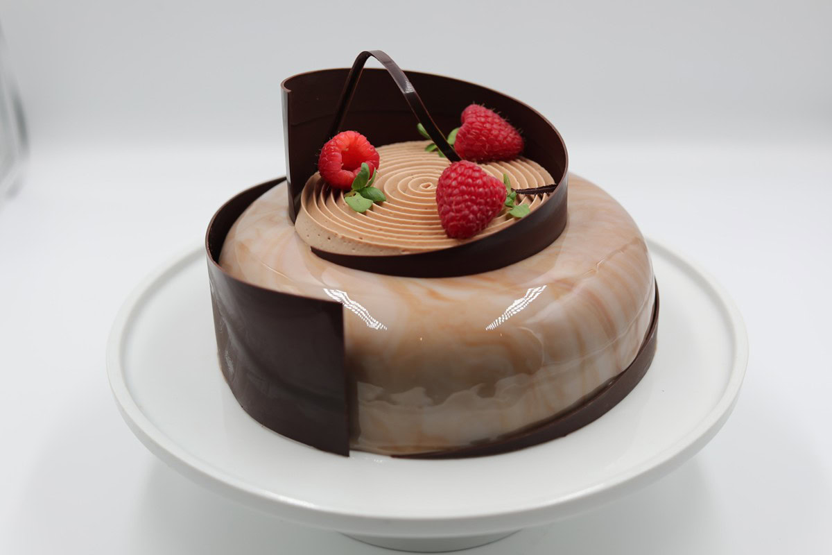Chocolate Raspberry Marble Cake by Killian Guillotin | Pastry Arts