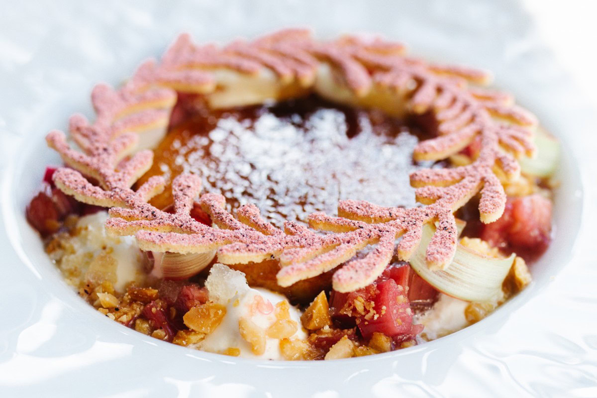 Brown Sugar Crème Brûlée With Rhubarb, Marcona Almond, Star Anise and ...